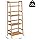 HOMCOM 4 Tier Ladder Shelf Unit Bamboo Storage Unit Shelf DIY Plant ...