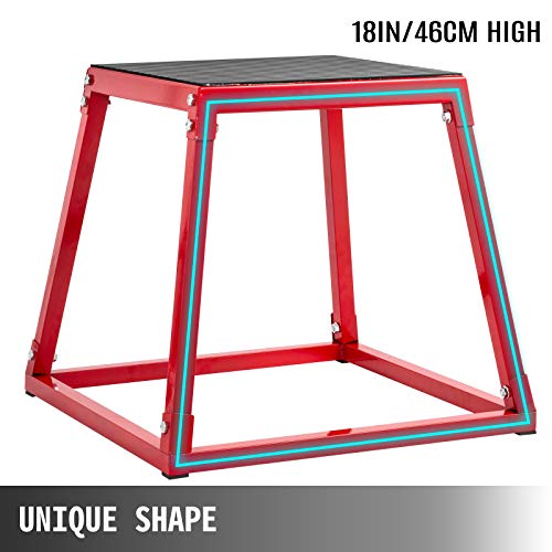 Happybuy Plyometric Box Set，18 Inch Plyometric Platform and Jumping ...