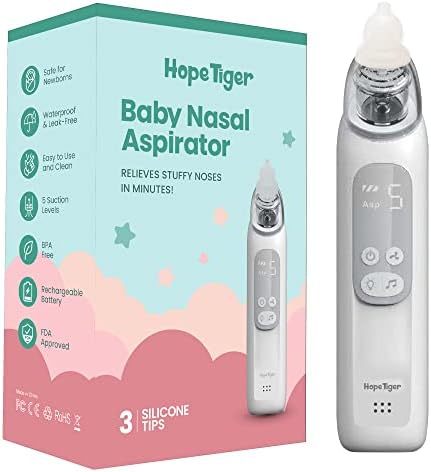 Rechargeable Nasal Aspirator for Babies - Electric Nose & Booger Sucker ...