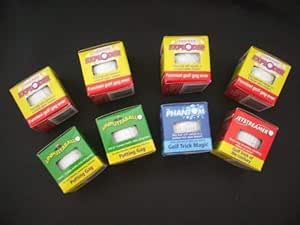 Lot 8 Trick Golf Balls Jokes Exploding, Mist, Wobble, Streamer, Trick ...
