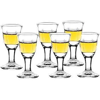 Amazon.com: 11ml 0.4oz Unique Mini Wine Shot Glasses Set of 6 REATR ...