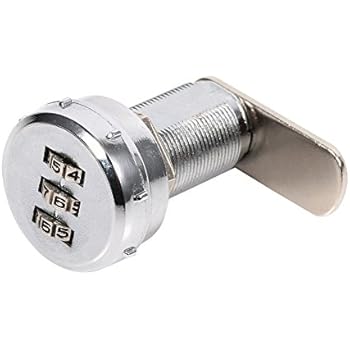 Combi-Cam 7803S 4-Dial Combination Cabinet Lock with 5/8" Cylinder and ...