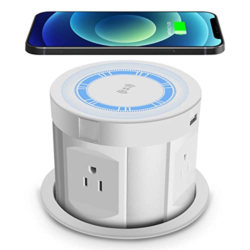 4.7 inch Pop Up Socket for Kitchen Island, Pop Up Power Strip with ...