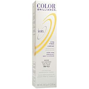 Amazon.com : Ion 9N Very Light Blonde Permanent Creme Hair Color 9N ...