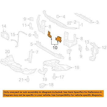 Amazon.com: Genuine Toyota (53203-08040) Radiator Support Sub-Assembly ...