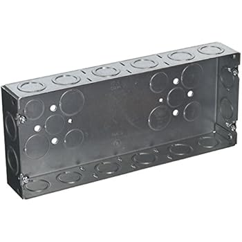 Hubbell-Raco 687 4 Gang 2-1/2-Inch Deep Switch Box, Welded with 1/2 ...