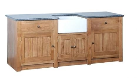 Solid Oak Freestanding Kitchen Unit: Amazon.co.uk: Kitchen & Home