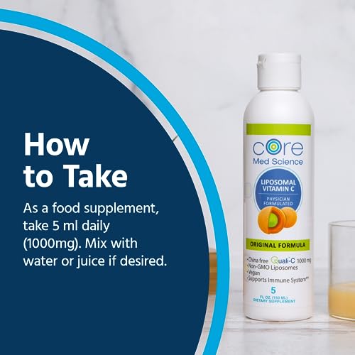 Core Med Science Liposomal Vitamin C 1000mg Liquid - Original Formula ...