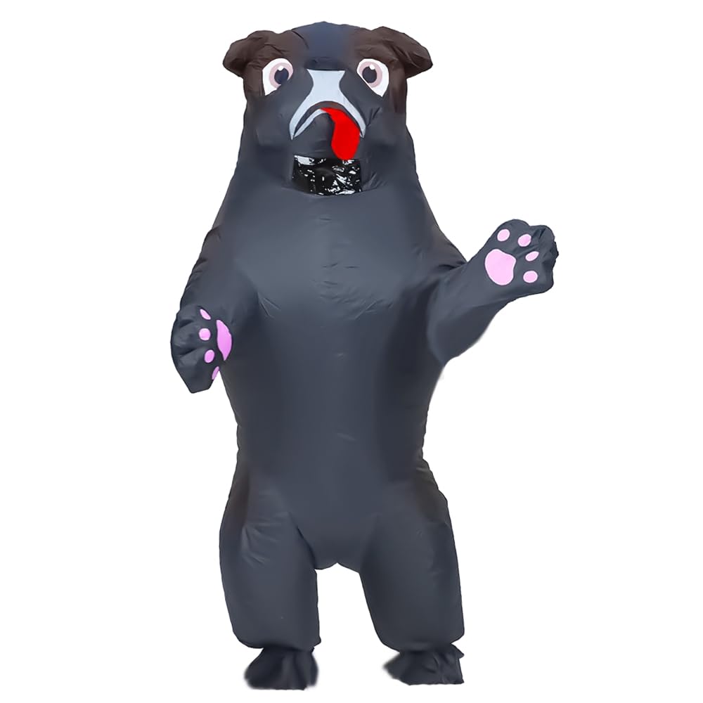 MXoSUM Funny Inflatable Costume for Adult Blow up Bullydog Costume ...