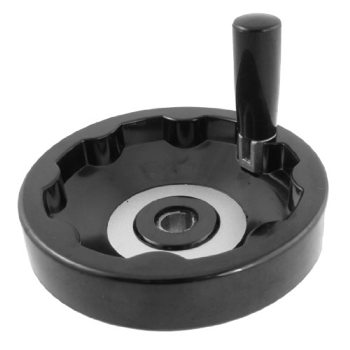 16mm x 150mm Inside Ripple Hand Wheel w Folding Revolving Handle ...