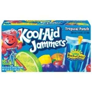 Amazon.com : Kool-Aid Jammers Tropical Punch Juice Pouches- 10 PK ...