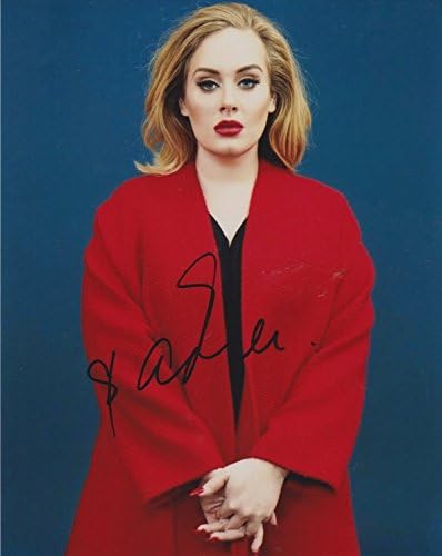 Adele signed 8x10 photo at Amazon's Entertainment Collectibles Store