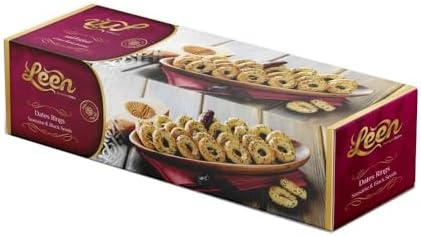 LEEN Dates Rings Sesame & Black Seeds Maamoul, 260g | Healthy Snack ...