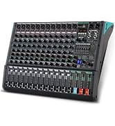 Amazon.com: Depusheng DX8 Professional Mixer Sound Board Console 8 Channel Desk System Interface ...