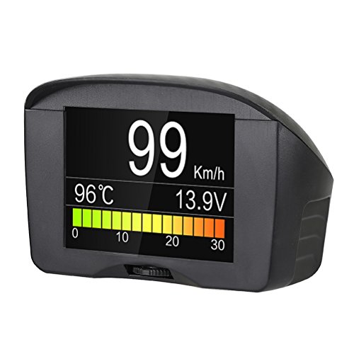 AUTOOL OBDII OBD2 Digital KMH/MPH Car HUD Speedometer & Overspeed Alarm ...