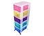 Really Useful Plastic Drawer Storage Unit 6X7 Litre Clear/Rainbow ...