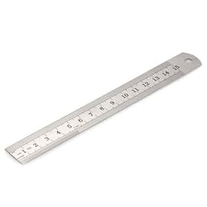 Stainless Steel Measuring Ruler Rule Scale Machinist Tools 15cm 6 inch ...