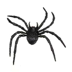 Amazon.com: Water & Wood Black Fake Artificial Spiders Creepy Realistic ...