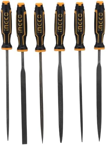 inGCO Fine File Set 14 Cm 6 Pieces Hktf63 - Black price in Egypt ...