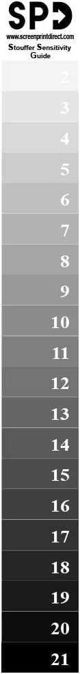 21 Step Wedge Exposure Calculator for Screen Printing Stouffer ...