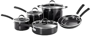 Amazon.com: Food Network 10-pc. Nonstick Enamel Cookware Set: Home ...