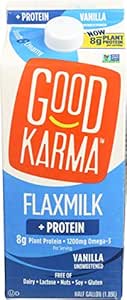 Good Karma Non Dairy Unsweetened Vanilla Flaxmilk Plus Protein (64 oz ...