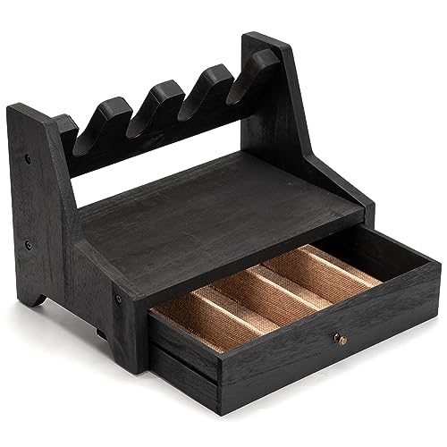 DGWJSU Pistol Rack Gun Safe, Real Wood Gun Rack Holder for Gun Cabinet ...