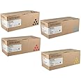Amazon.com: Genuine Ricoh SP C310HA 406475, 406476, 406477, 406478, High Yield Toner Bundle Set ...