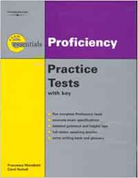 Exam Essentials Proficiency Practice Tests CPE with Answer Key (Thomson ...