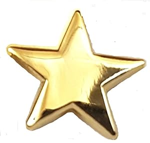 Gold Star Pin badge - Pack of 10: Amazon.co.uk: Office Products