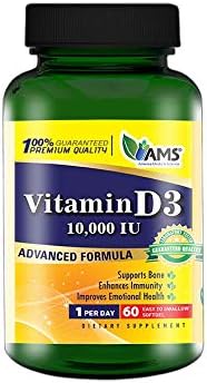 Ams Vitamin D 10000iu 60softgels price in UAE | Amazon UAE | kanbkam