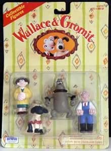 Amazon.com : Wallace and Gromit figures - Wendolene, Preston, Shaun ...