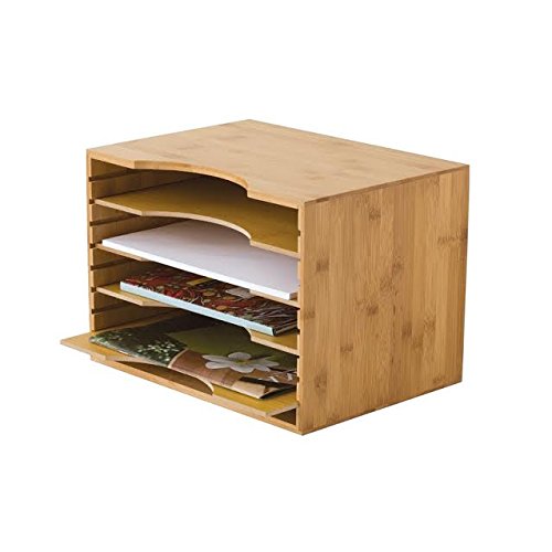 Rustic Desktop Wooden Office Organizer Drawers / Craft Supplies Holder ...