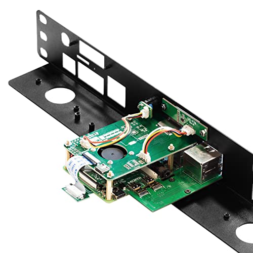 UCTRONICS Ultimate Rack for Raspberry Pi 4, 19" 1U Rackmount with All ...
