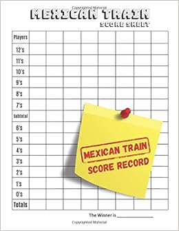 Mexican Train Score Record: Dominoes Mexican Train Scoring Game Record ...