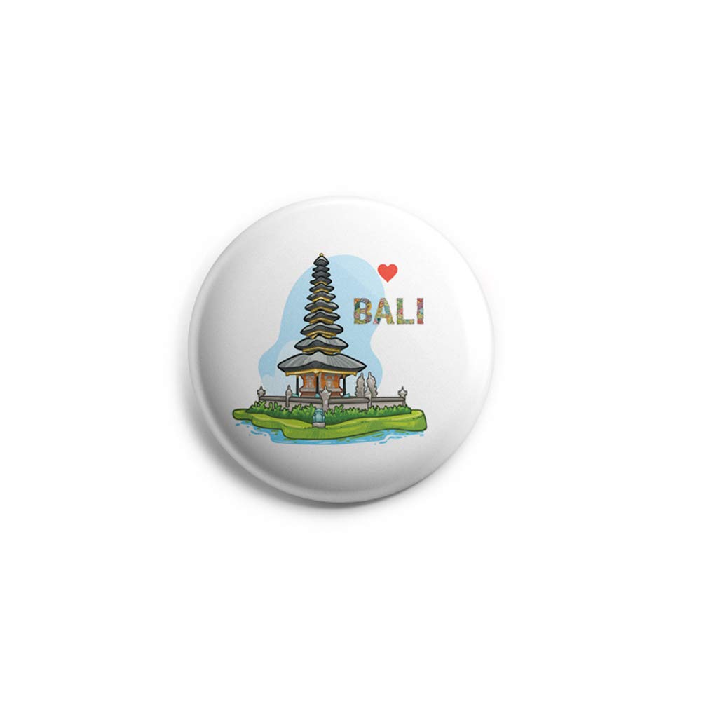 Buy AVI Regular Size 58mm Fridge Magnet Metal White Bali Indonesia ...