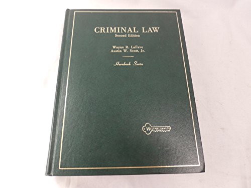 Criminal Law;American Casebook Series, Hornbook Series and Basic Legal ...