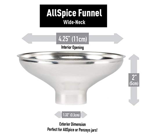 AllSpice Stainless Steel Metal Spice Funnel (1 5/16" Bottom) | Pricepulse