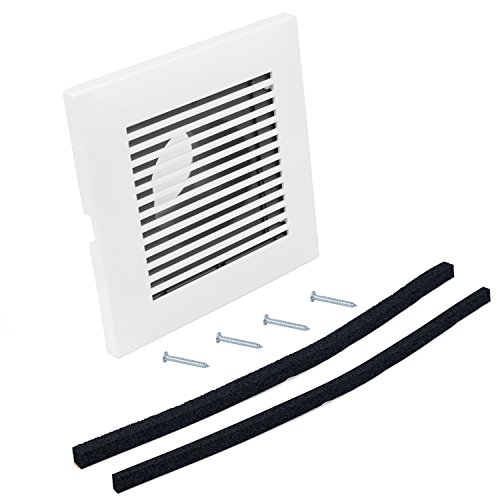 HG POWER 4 Inch Diameter Soffit Vent Adjustable Square Louver ABS ...