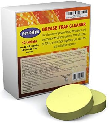 Beseder Grease Trap Cleaner tablets for grease decomposition, grease ...