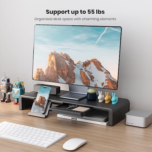 Monitor Stand Riser, Klearlook Foldable Computer Monitor Riser,Height ...