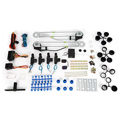 Universal 2 Electric Window Motors Power with Central Locks for Double ...