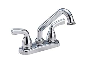 Waltec 82904, Two Handle Laundry Faucet, Washerless, Metal Lever Handle ...