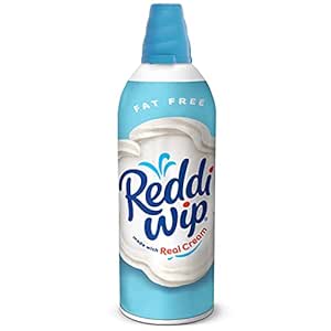 Amazon.com: Reddi-wip Fat Free Whipped Dairy Cream Topping, Keto ...