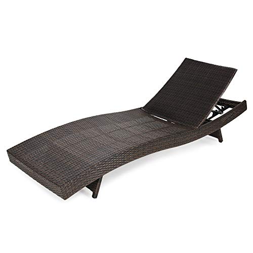 Best Choice Products Modern Outdoor Adjustable Wicker Chaise Lounge ...
