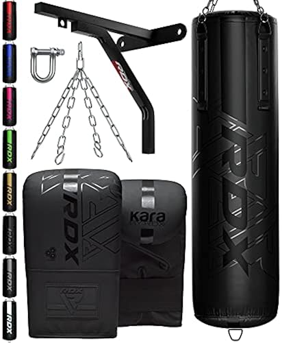 RDX Punching Bag Heavy Boxing Bag, 4pc Filled 5ft 4ft Anti Swing ...