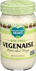 Amazon.com : FOLLOW YOUR HEART Soy Free Vegenaise, 16 FZ : Grocery ...