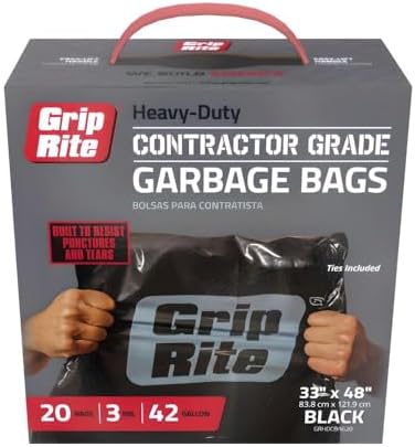 Grip-Rite Grip Rite Prime Guard GRHDCBAG20 Grip Rite Heavy Duty 3 Mil ...