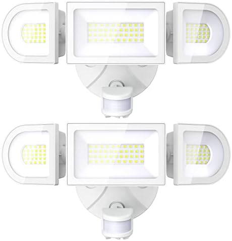 iMaihom 2 Pack 50W Motion Sensor Light Outdoor, 4600LM LED Security ...