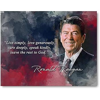 Amazon.com: Ronald Reagan Photo Picture Poster Framed Quote"Socialism ...
